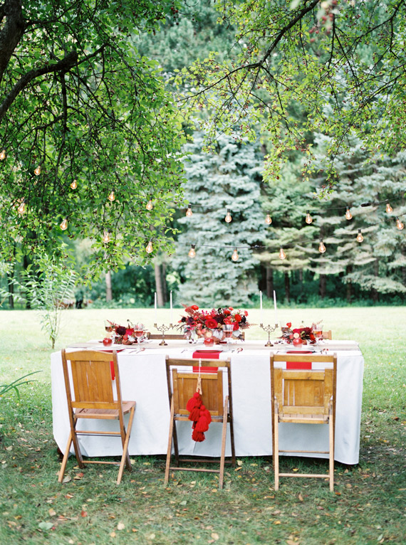 Red Fall Wedding