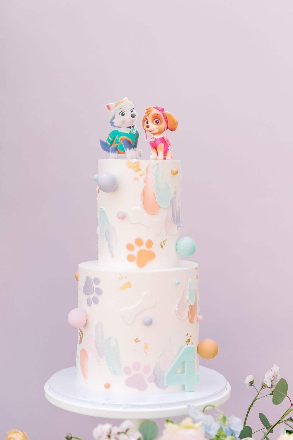 Paw Patrol 4th birthday party with a pastel color palette | Kids ...