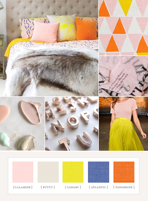 Spring brights colorboard | spring color story | 100 Layer Cake