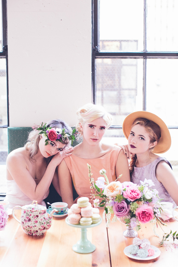 Vintage, pastel tea party ideas | Wedding cocktails | 100 Layer Cake