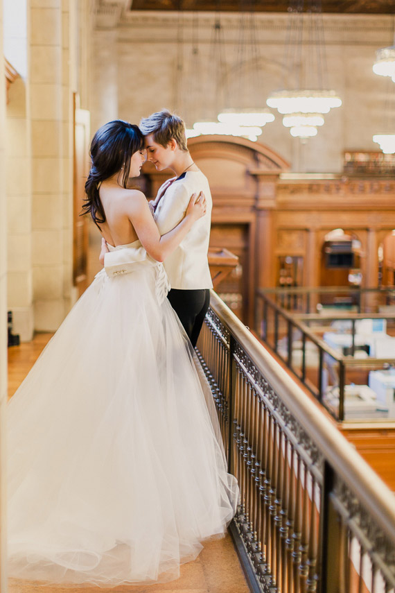 Winter wedding inspiration at the New York Public Library | 100 Layer Cake