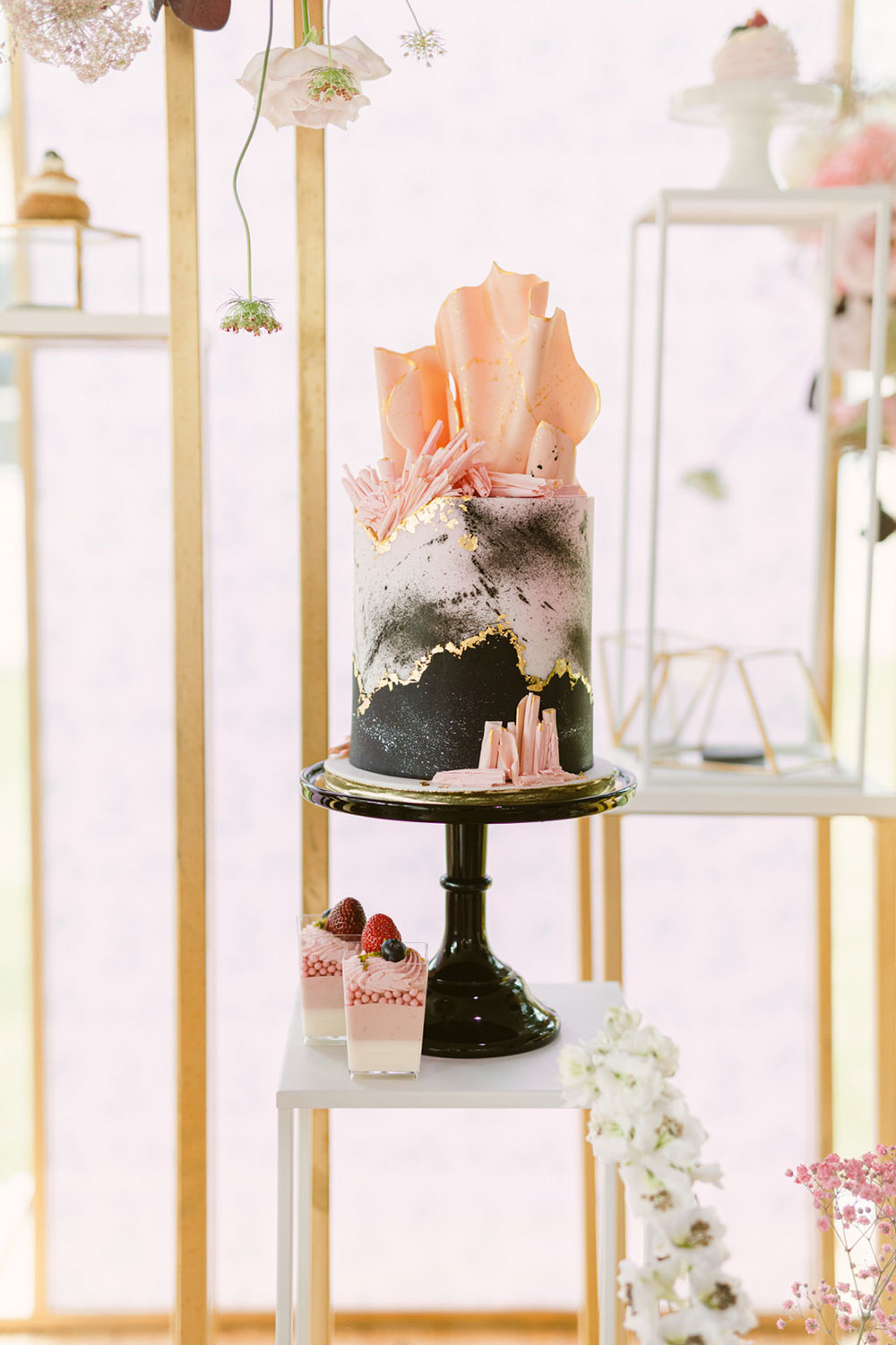 A romantic soft pastel wedding with the most incredible wedding cakes ...