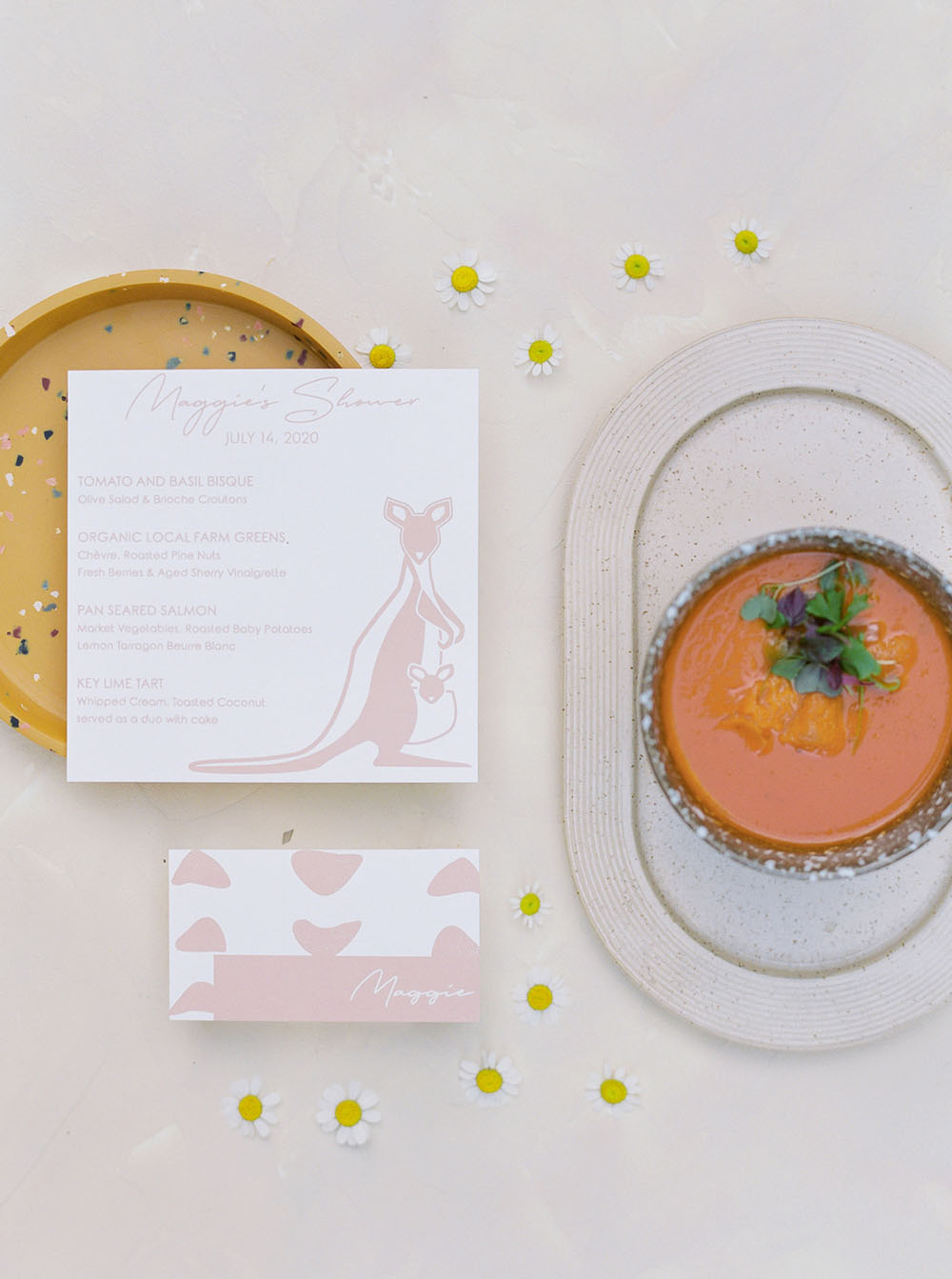 Peach and yellow Outback inspired baby shower by Amorology - 100 Layer Cake