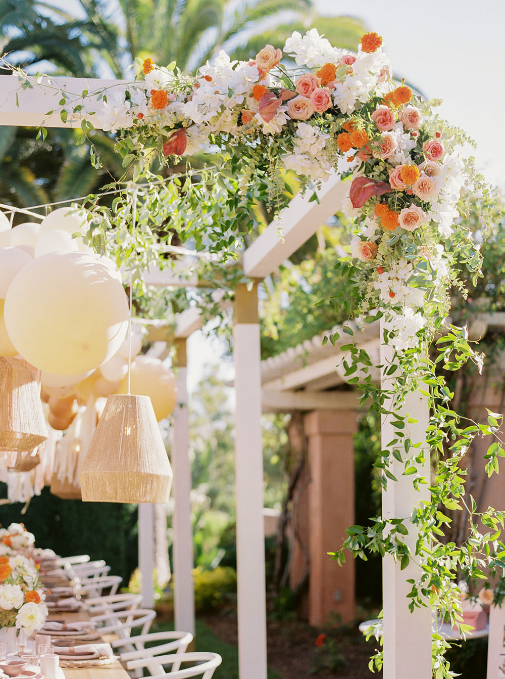 Peach and yellow Outback inspired baby shower by Amorology - 100 Layer Cake