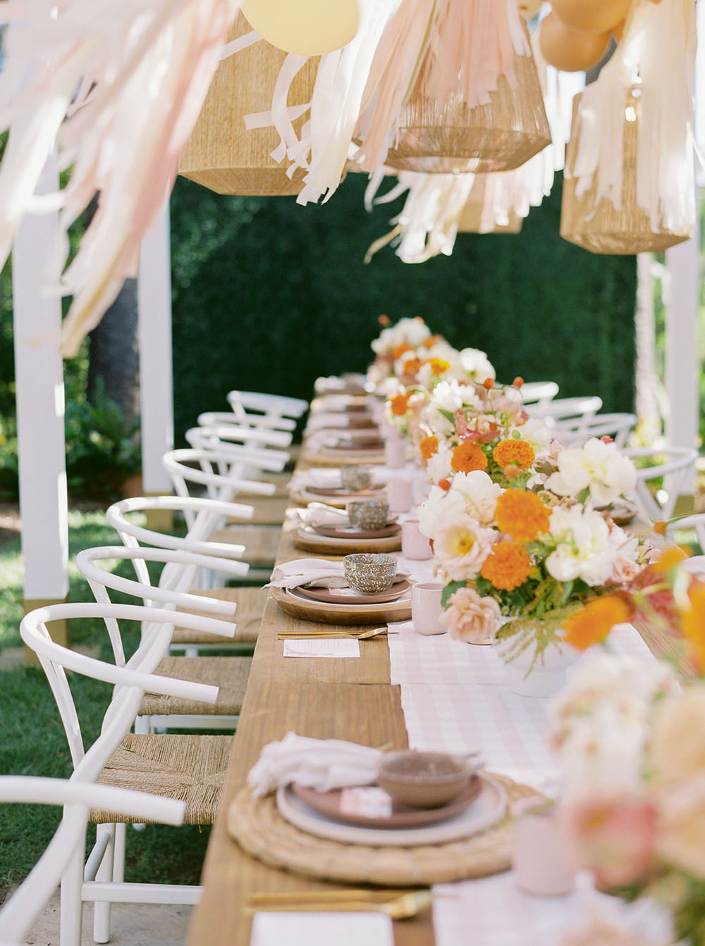 Peach and yellow Outback inspired baby shower by Amorology - 100 Layer Cake