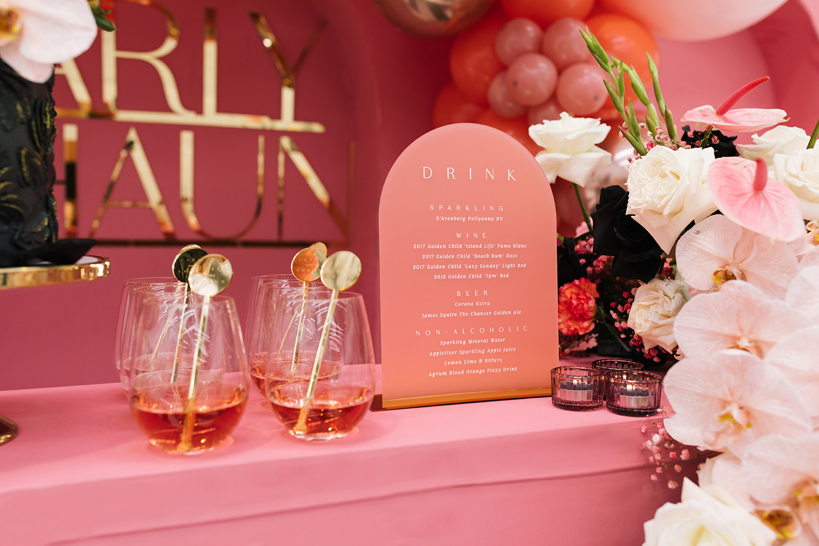 Pink and Black Wedding Inspiration | Modern Wedding