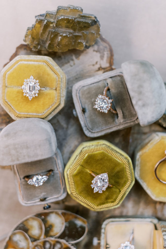 Unique Non Traditional Engagement Rings with No Diamond
