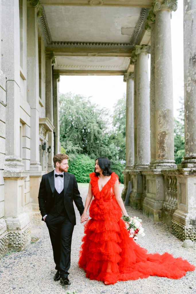 Red Wedding Dress | Valentine's Day Wedding | 100 Layer Cake