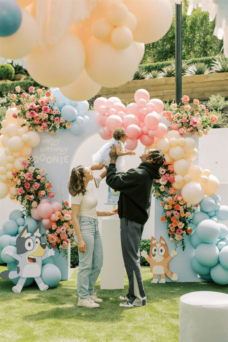 Bluey First Birthday Party - Bluey Themed Party 100 Layer Cake