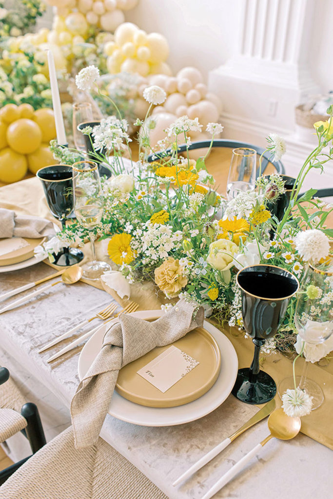 Korean Dol 1st birthday party | Yellow first birthday party