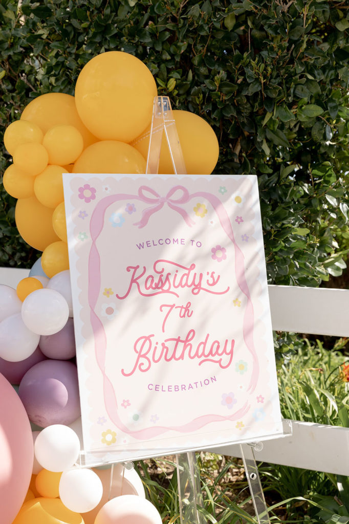 Girl Birthday Party Ideas for Spring - Pastel Girl's Party