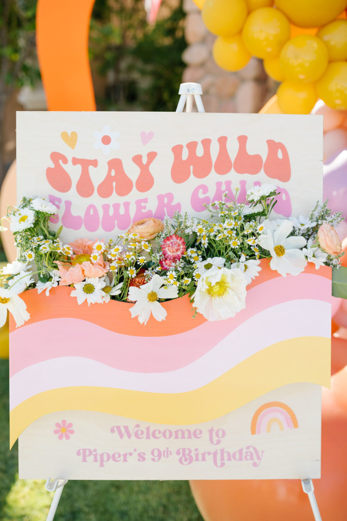 Groovy Birthday Party | Flower Child Party Ideas | 100 Layer Cake